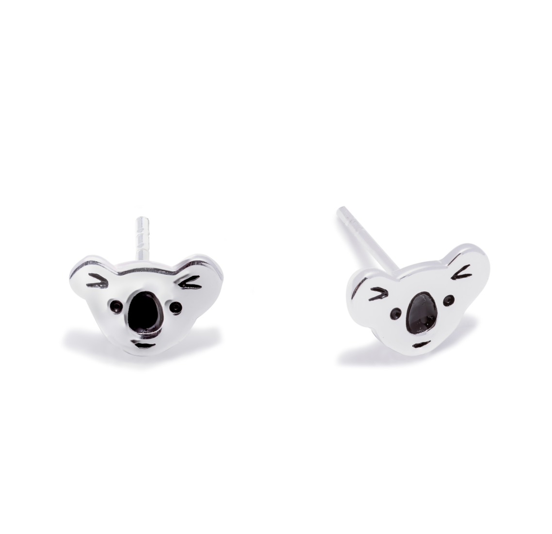 Katja Sterling Silver Koala Studs | Caesar Loves Ava